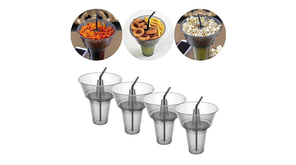 EYNEL Stack n' Sip Snack Cups - Perfect for On-the-Go
