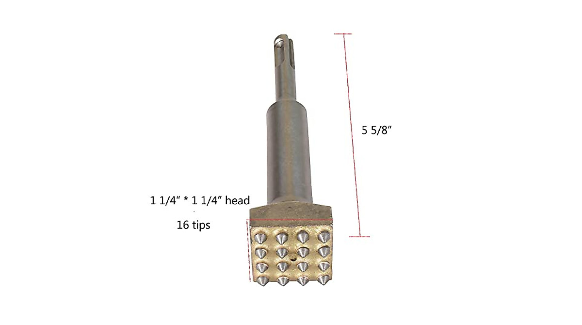 ACTINTOOL 5 5/8 in. x 1 1/4 in. 16 Tips Concrete Repair Patch Prepare ...