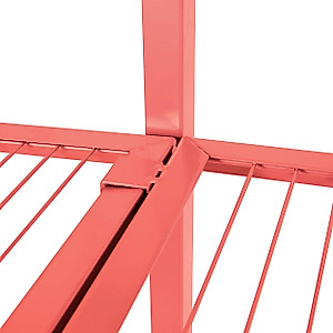 Origami Connection Bridge Racks for R3 Series 3-Shelf Small Storage Rack | Extend Your Racks 31 inches | (2 Pack) - Coral