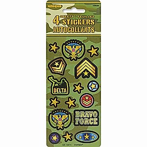 Camo Sticker Sheets, 4ct