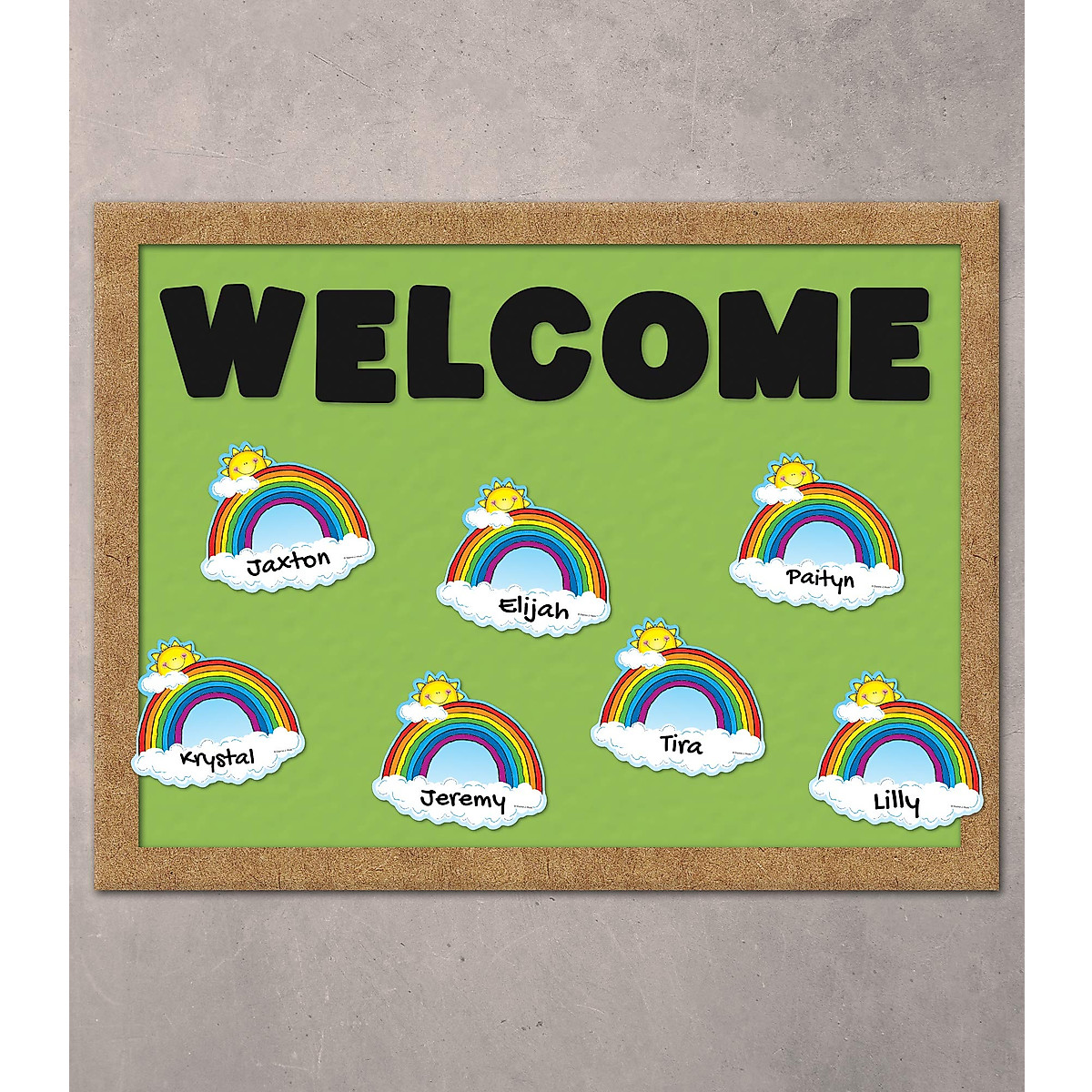 Carson Dellosa Rainbow Cutouts, 36 Sunny Rainbow Cutouts for Bulletin Board, Spring Décor & Classroom Décor, St Patricks Day Classroom Cut-outs, Cutouts for Classroom Spring Bulletin Board Decorations