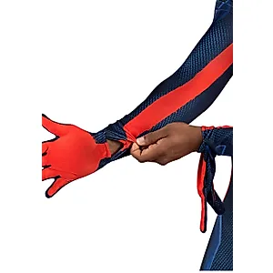 Jazwares Marvel Spider-Verse 2 Adult Miles Morales Zentai Suit Costume X-Large Black