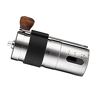 HOHXFYP Manual Coffee Grinder, Adjustable Portable Coffee Grinder, Durable Stainless Steel Coffee Bean Grinder for Office Home Traveling Camping