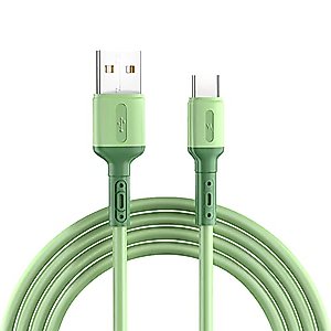 BGNTBUK 713 2m Silicone Data Cable Mobile Phone Color Fast Charging Line Liquid Soft Plastic Flash Charging Cable Suitable for Tpye C Charging Port Hyper Cable