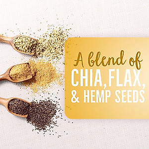 BetterBody Foods Superfood Organic Super Seeds - Blend of Organic Chia Seeds, Milled Flax Seed, Hemp Hearts, Add to Smoothies Shakes & More, 1lb, 16 oz