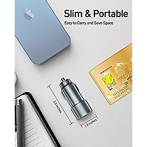 iPhone Car Charger, USB C Fast Car Charger[Apple MFi Certified] White Cat 38W 2-Port PD&QC 3.0 Cigarette Lighter Adapter with 3.3ft USB C to Lightning Cable for iPhone14 13 12 Pro/iPad/AirPods/Samsung