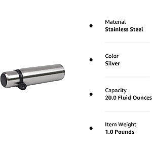 Thermo For Hot Drinks, (SILVER) 20 OZ, BPA-Free, Double Wall Insulated, 304 Stainless Steel Bottle, Vacuum Flask, For Coffee, Chocolate, Tea, Water