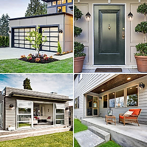 KSANA Outdoor Wall Lights Exterior, Rust-Proof Outside Lights for House Wall Mount with Bubble Glass, Spherical Outdoor Wall Sconce for Porch, Yards, Patio, Garden, Balcony, Hallway, Black Finish