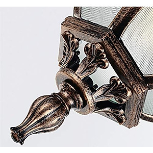 TJZY Novely Chandeliers-Chandelier+Pendant Light Allay Lamp Body Glass Lampshade Outdoor Waterproof for Balcony Hallway Courtyard Garden E27, Creative Decorative Lighting / 24.5 cm40 cm