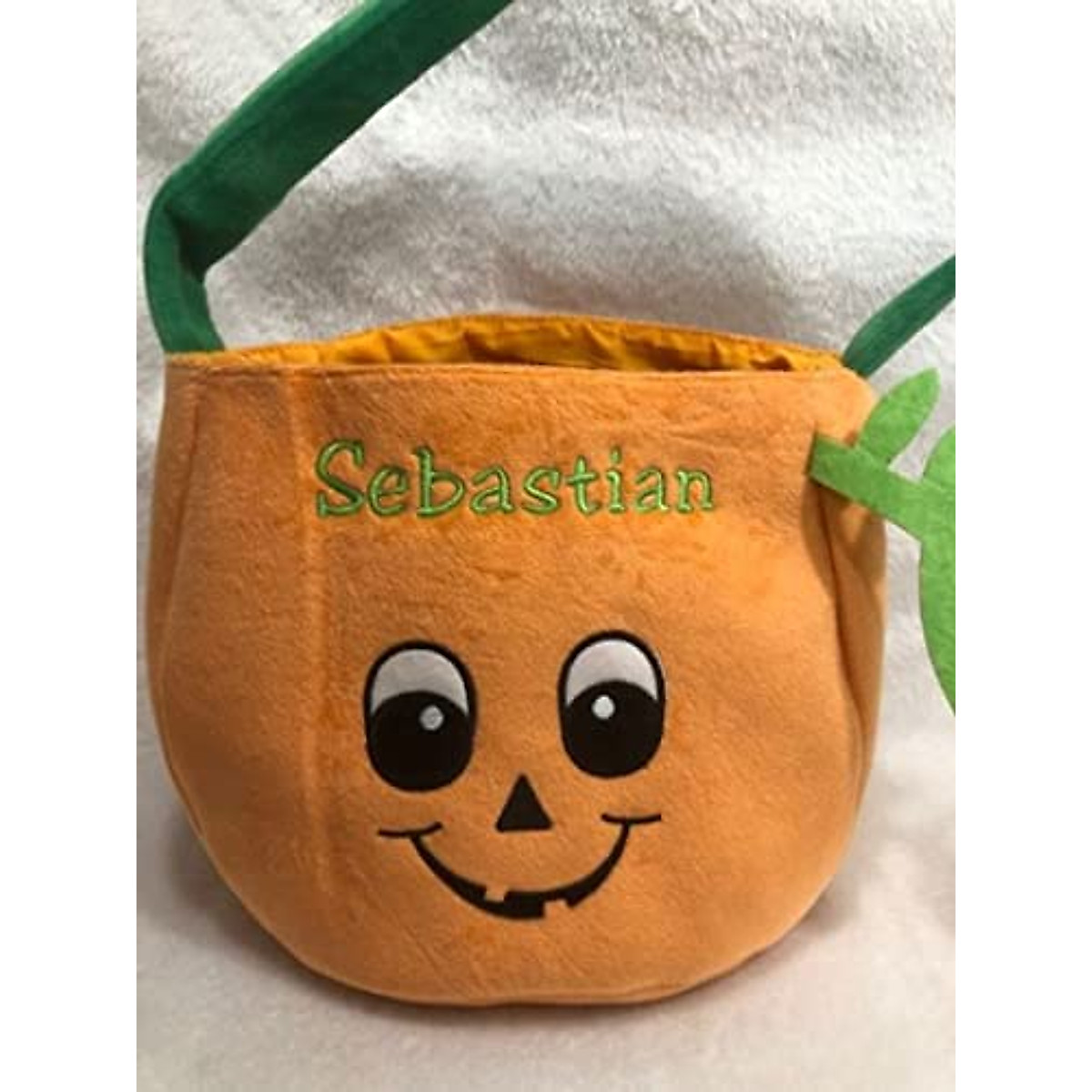 Embroidered Personalized Halloween Basket Trick or Treat customized Bucket