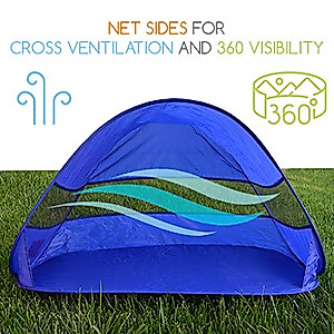 MYDEAL PRODUCTS Pop Up Dog Shelter Weather Resistant Doggy Tent for Shade and UV Sun Protection - Perfect for Yard, Camping, Beach and Outdoors!