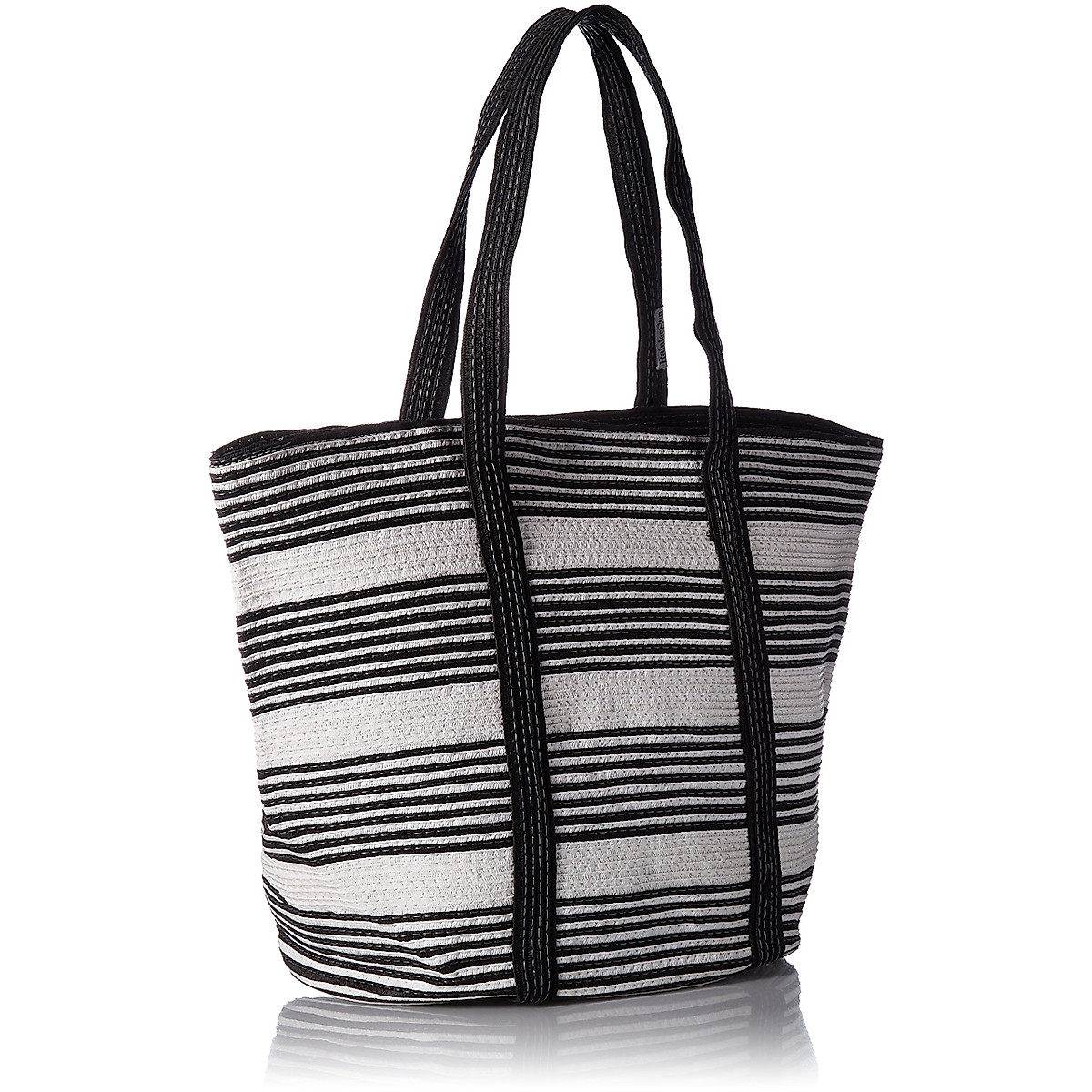 RainierSun Women's Sorrento Purse, Black/White, One Size