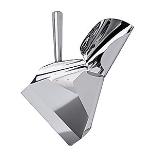Kichvoe Puffed Rice Right Handle Metal Scoop French Fry Bagger, Stainless Steel Single Handle French Fry Popcorn Scooper for Snacks, Ice, Candy, Desserts, Dry Goods French Fries Scooper Snaks