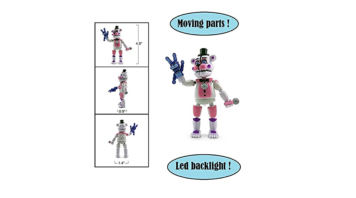 Toysvill FNAF Action Figures Sister Location (Set of 5 pcs), More Than ...