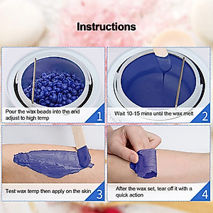 PURPLESKY Wax Beads, 3.3LB Coarse Hard Wax Beads Bulk for Hair Removal, Waxing Beads for Brazilian Bikini, Leg, Chest, Back, Lavender Scent