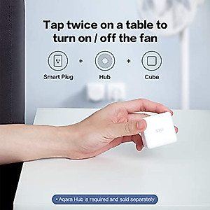 Aqara Cube, Requires AQARA HUB, Zigbee Connection, Magic Cube Controller, 6 Customizable Gestures to Control Your Smart Home Devices, 2 Year Battery Life, Works with IFTTT
