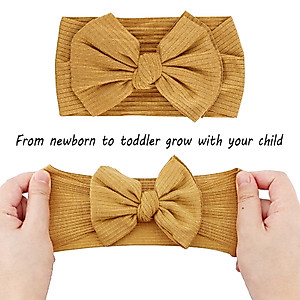 DRESHOW BQUBO Baby Nylon Headbands Hairbands Hair Bow for Girls Newborn Infant Toddlers Hair Accessories