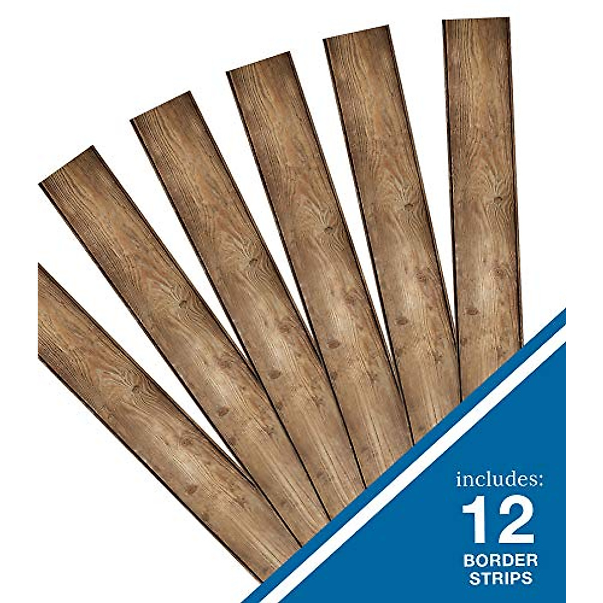 Schoolgirl Style Woodland Whimsy Straight Border?12 Rustic, Wood Motif Border Strips for Bulletin Boards, Desks, Lockers, Homeschool or Classroom Decor (36 ft)