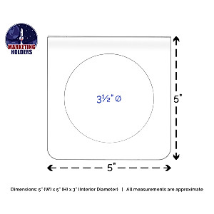 6 Pack Clear Acrylic Coasters Bar Decor Table Protection That Holds Cocktail Napkins by Marketing Holders