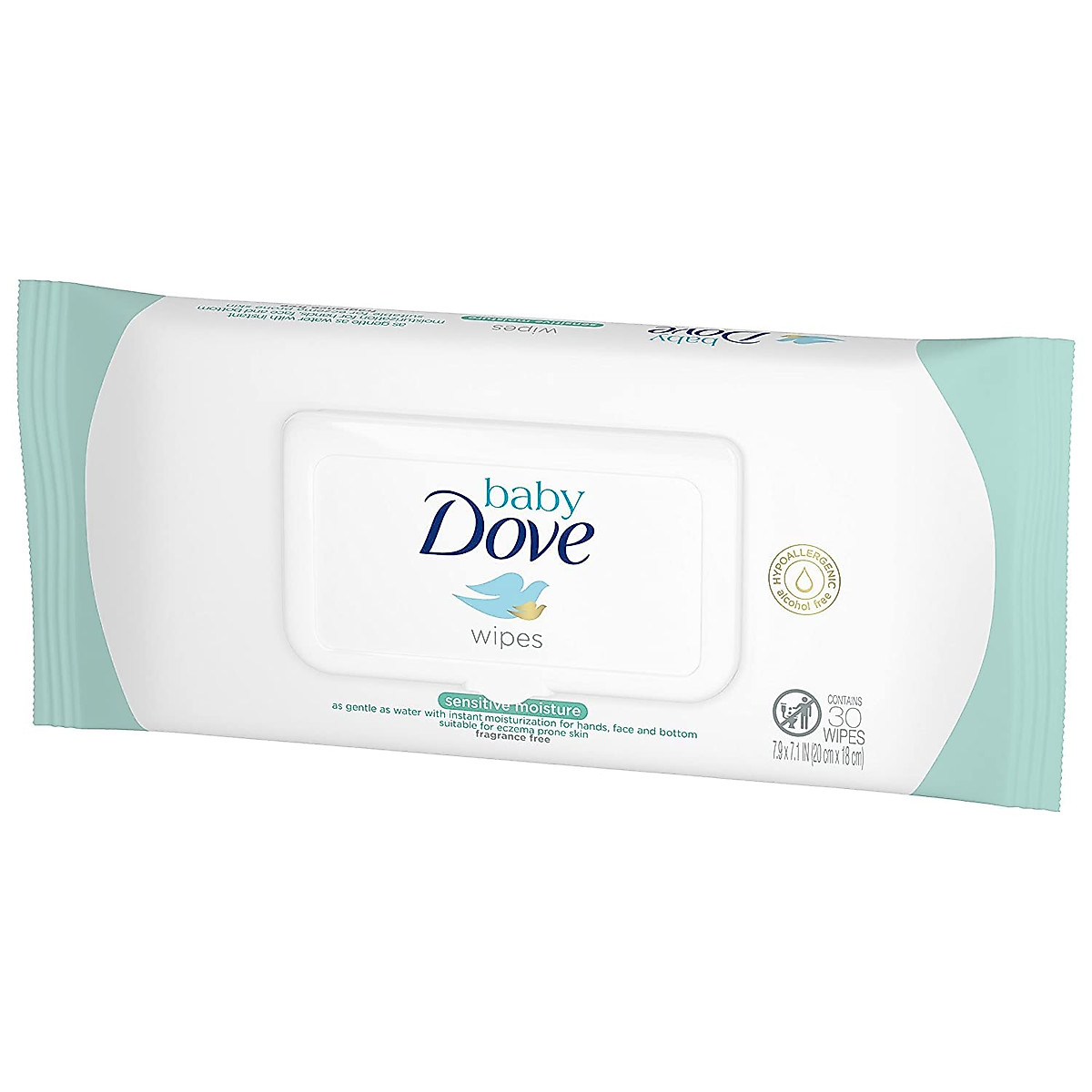 Dove Baby Wipes Sensitive Moisture 30 Count (2 Pack)