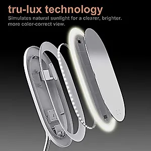 WILIT Vanity Mirror with Lights, Lighted Makeup Mirror with Detachable Magnification Mirror, 8.27 Inch 72 Premium LED Lights, 3 Colors 3 Levels Brightness Desk Cosmetic Mirror with Wireless Charger