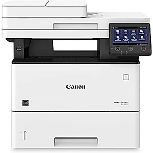 Canon imageCLASS D1620 All-in-One Wireless Monochrome Laser Printer, White - Print Scan Copy - 5" Touch Panel, 45 ppm, 600 x600 dpi, 8.5" x 14", Auto 2-Sided Printing, 50-Sheet ADF, Ethernet