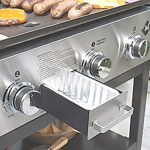 20-pack Grease Tray Liners/Drip Pans Replacement for Member's Mark 4-Burner Outdoor Flat Top Gas Griddle and Pro-Series 5-Burner Gas Griddle