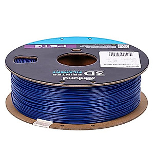 Inland 1.75mm Blue PETG 3D Printer Filament, Dimensional Accuracy +/- 0.03 mm - 1kg Cardboard Spool (2.2 lbs) - 3D Printing PETG Filament