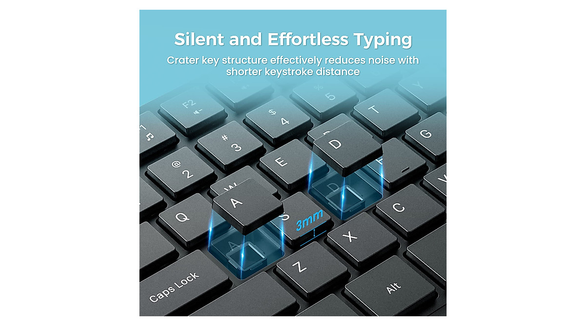 Lovaky MK98 Wireless Mechanical Keyboard - Ergonomic & Reliable 2.4G