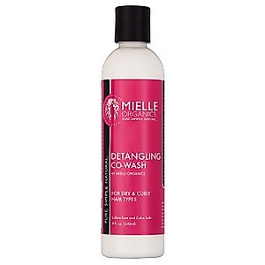 Mielle Organics Sulfate-Free Detangling Co-Wash, Color Safe, 8 Ounces