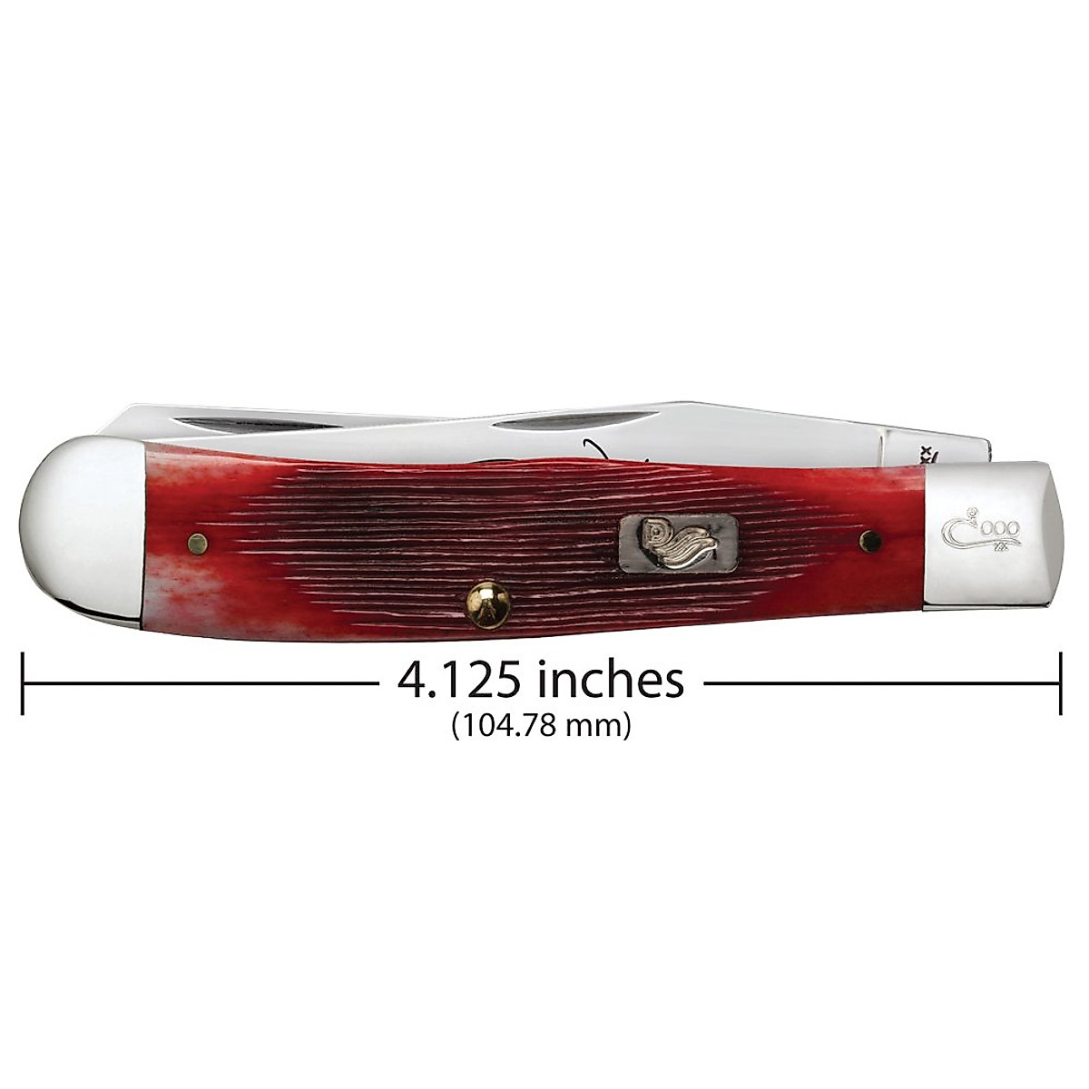 Case Dark Red John Wyne Trapper Pocket Knife Gift Set
