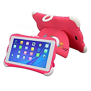 VINGVO Toddler Tablet, MTK6582 6000mAh Rechargeable Battery Dual SIM Dual Standby 7 Inch 1280x800 Kids Tablet for Gaming (US Plug)