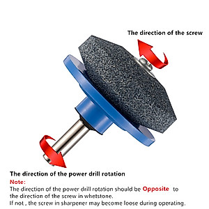4 PCS Lawn Mower Blade Sharpener Universal Multi-Sharp Rotary Lawnmower Sharpen for Power Drill Hand Drill and Lawn Mower Blade Balancer