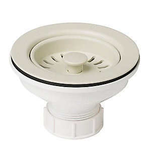 Kraus Kitchen Sink Strainer for 3.5-Inch Drain Openings in Beige, PST1-BG