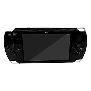 4.3 inch Retro Handheld Game Console with 3.5mm AUX Earphone Output/TV Output, Built-in 8GB Memory Supporting Formats for Music, Photos, Videos, E-Book (Black)