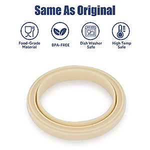 54mm Silicone Steam Ring, 2Pcs Replacement Silicone Gasket For Breville Espresso Machine 878/870/860/840/810/500/450/ Sage 500/870/875/880/810/878 Grouphead Gasket Replacement Part (2Pcs) (Silicone)