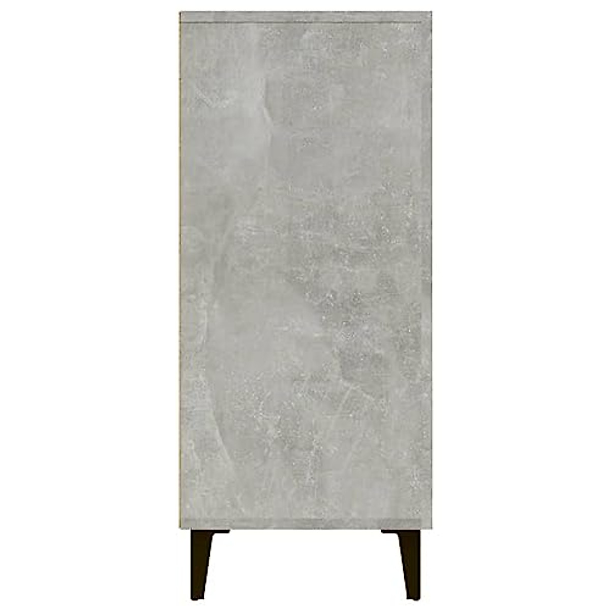 loibinfen Sideboard Buffet Server Storage Cabinet with Doors, Console Table Home Kitchen Sideboard with Black Megal Legs, Dining Room Furniture Entryway Cupboard, Concrete Gray 35.4"x13.4"x31.5" -AA