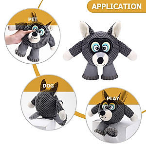 ABOOFAN Sounding Pet Toys Plush Chewing Toy Dogs Training Plush Toy Outdoor Dog Toys Chuck it Balls pet Interactive Toy Dog Squeaky Plush Toys Dogs Training Toy Dog Teething Toy Cute bite