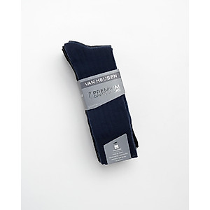 Van Heusen Men's Dress Socks - Lightweight Mid-Calf Crew Dress Socks (7 Packs), Size 6-12.5, Assorted