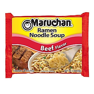 Maruchan Ramen Beef, 3 Ounce, Pack of 24