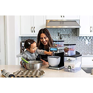 PantryChic SmartCanister, LARGE, Stores, Measures & Dispenses Dry Ingredients - PantryChic Smart Storage System SOLD SEPARATELY - BPA-Free Airtight Canisters Ideal for Flour, Sugar, Rice & Coffee