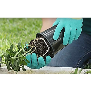 Women Gardening Gloves with Micro Foam Coating - Garden Gloves Texture Grip - Women’s Work Gloves 3 Pair Pack - Working Gloves For Weeding, Digging, Raking and Pruning