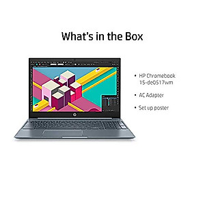 New 2020 HP Chromebook 15.6 Full HD IPS WLED-Backlit Touchscreen Intel Core i3-8130U 4GB SDRAM 128GB eMMC Backlit Keyboard Intel UHD Graphics 620