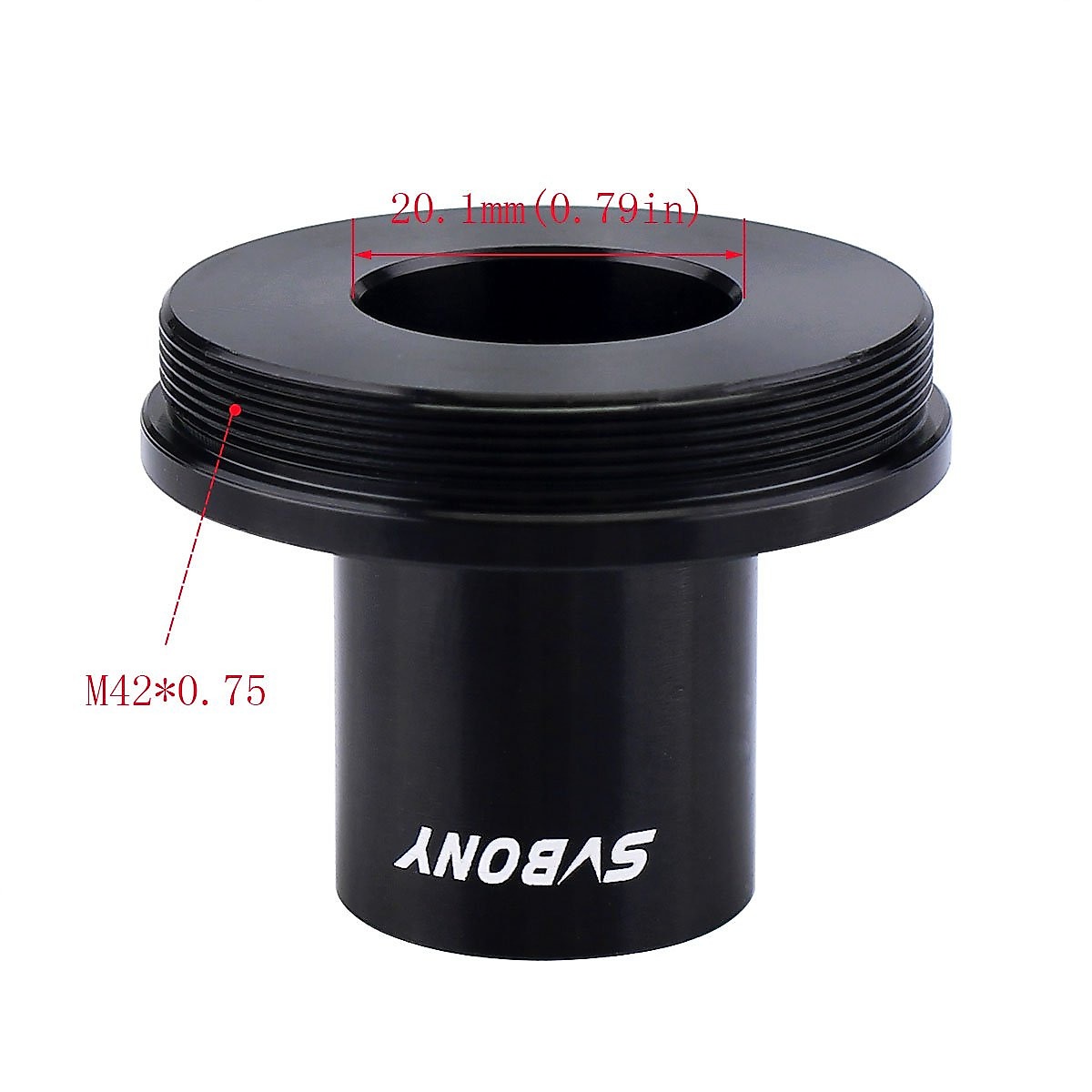 SVBONY Microscope T Adapter Camera Adapter T2 Mount Adapter for Canon EOS Camera and Microscope with 23.2mm Eyepiece Ports