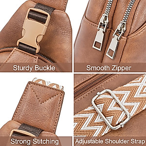 CLUCI Crossbody Bags for Women, Sling Bag for Women, Cross Body Bag for Woman, Crossbody Bag, Leather Sling Backpack, Sling Bag Travel Hiking Cycling