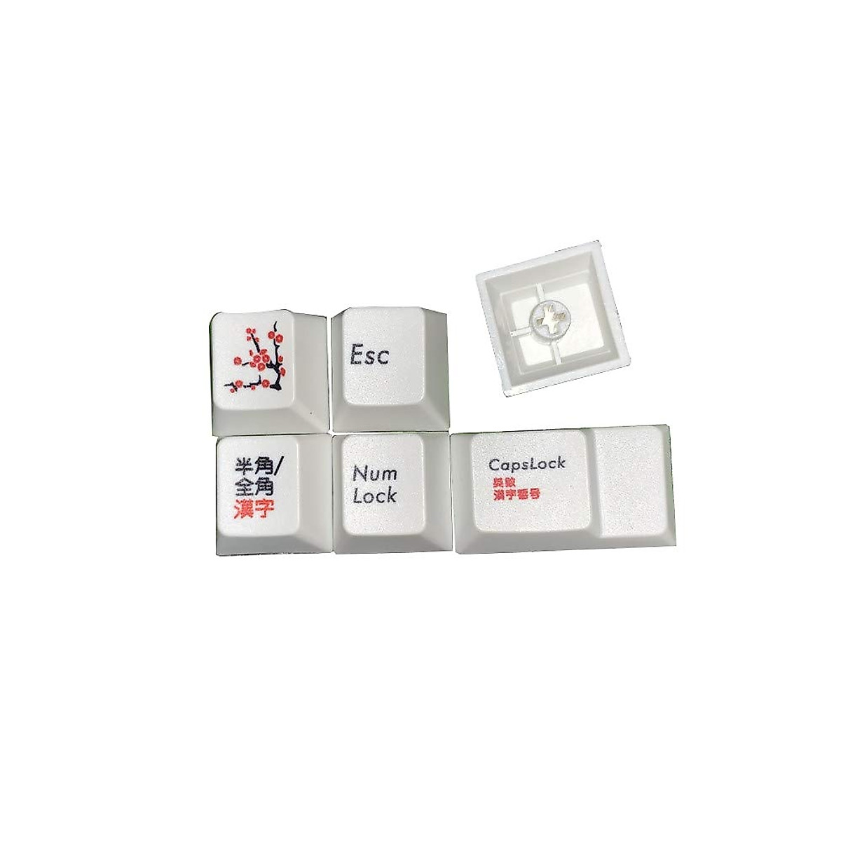 104 Keys Sakura Japanese Cherry Profile PBT Keycaps Top Printed Dye Sublimation Switch ANSI Layout for Cherry RGB MX Mechanical Keyboard Gaming Replace