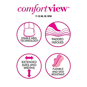 Comfortview June Flat Women's Slip-On Shoes (Wide Widths Available) - 7 M, Black