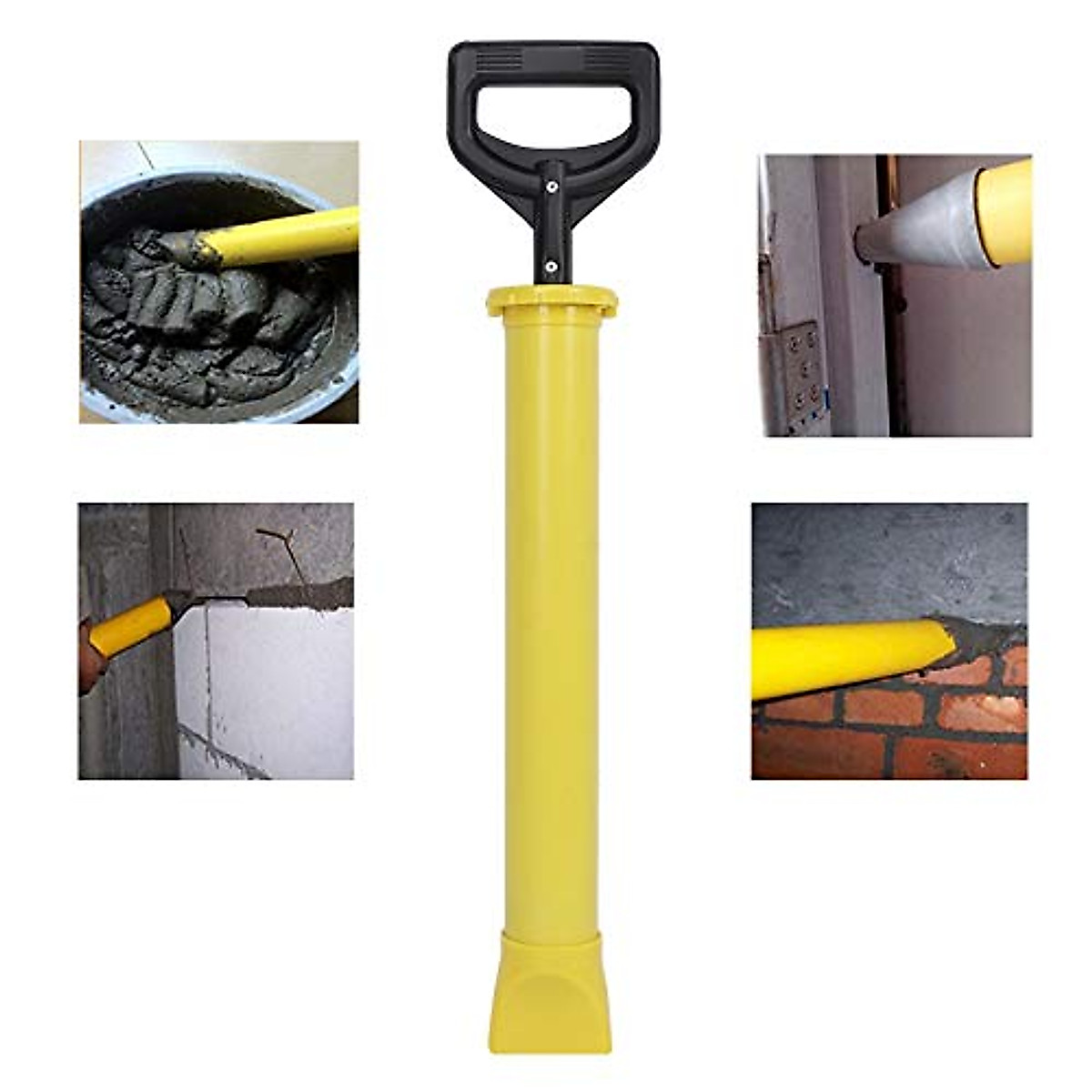 Mortar Pointing Grouting Filling Tool Cement Grouting Sprayer for Tile Security DoorRound Nozzle for Home Use, Multifunctional Accessory (Flat Mouth)