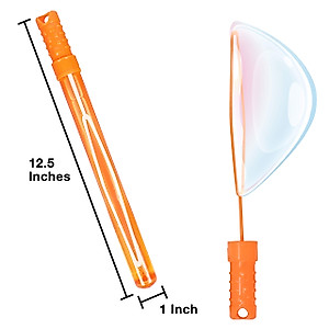 Sunny Days Entertainment Maxx Bubbles 4oz Bubble Wands – 6 Pack Bubble Wand Toy | Summer Fun, Outdoor Birthday Party Favors for Kids, 101799 Blue