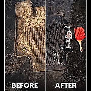 Adam's Rubber Mat & Liner Cleaner 16oz – Protectant & Rubber Floor Mat Cleaning Solution for Car Detailing | Deep Cleans & Restores Mats, Truck Bed Cargo Liners, Trunk Mat Accessories & More